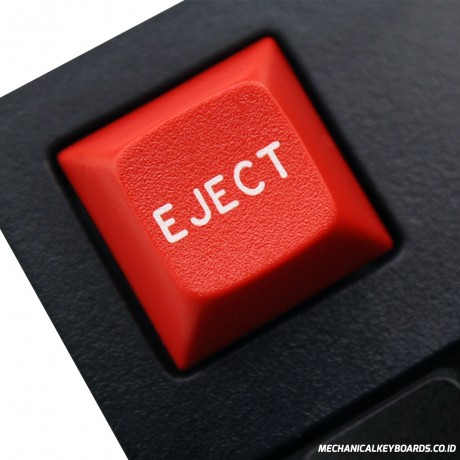 Big Red Eject DSA Keycap (Icon + Text) | MechanicalKeyboards.co.id