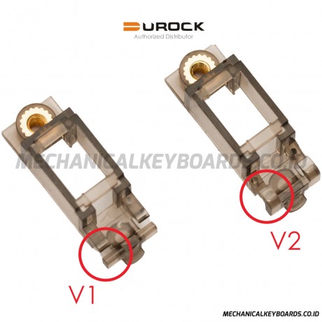 DUROCK V2 Transparent Gold Plated PCB Screw-In Keyboard Stabilizer Sets ...